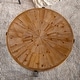 33.46"Retro drawing technology Splicing Round Coffee Table,Fir Wood ...