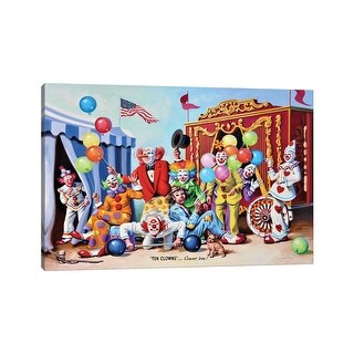 iCanvas "Ten Clowns" by D. "Rusty" Rust Canvas Print - Bed Bath ...
