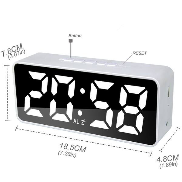 LED Smart Digital Alarm Clock with 100 Colors - Bed Bath & Beyond ...