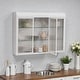 Arched 3-Door Wall Mounted Glass Cabinet for Kitchen, Bathroom and ...