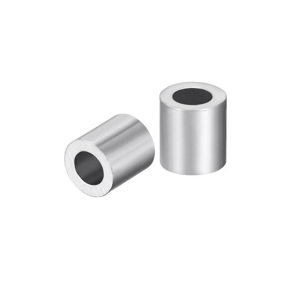 M4 Aluminum Sleeve Crimp 4mm Steel Wire Rope Button Stop Clips 20 Pcs ...