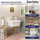 DeerValley 24"×19.7" Vitreous China Wall Mount Utility Sink Farm Style ...