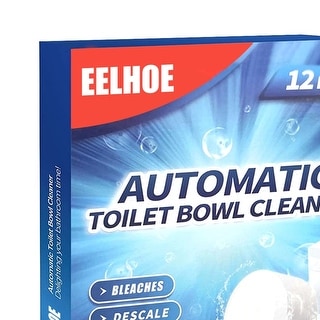12Pcs Bag Multifunctional Toilet Cleaner SlowDissolving Design White ...