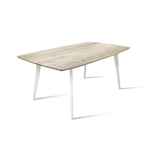 KIDRON-RR Solid Wood Dining Table - Natural Oak - Bed Bath & Beyond - 32548691
