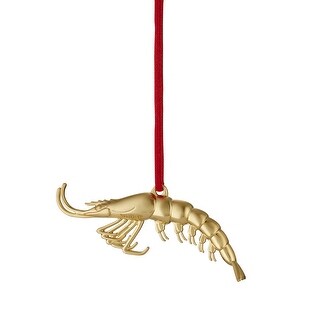 Waterford Christmas Shrimp Golden Ornament - Bed Bath & Beyond - 41539336