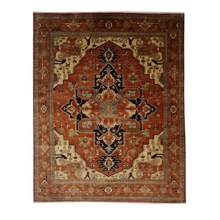 Wahi Rugs Traditional Wool Hand Knotted Rug 11.9x14.8 - XL - Bed Bath ...