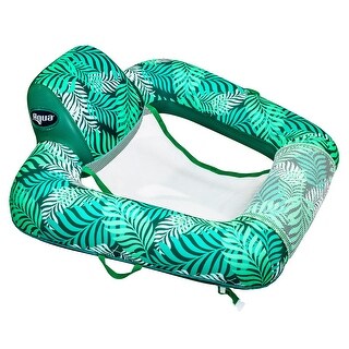 Aqua Zero Gravity Inflatable Swimming Pool Chair Lounge Float, Teal Fern Green - 3.04 - Bed Bath ...