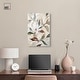 Soft Magnolia I Floral Frameless Acrylic Glass Wall Art by Art Remedy ...