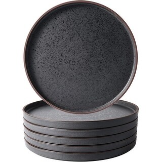 Ceramic Dinner Plates Set of 6,10.75 inch Large ceramic plates - Bed ...