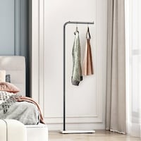 Black Metal Coat Racks, Standing Coat Rack with Heavy Base, Modern Coat ...