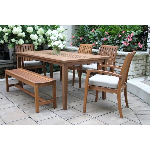 Eilaf 7 pc. Checkerboard Dining Set with Stacking Chairs - Bed Bath ...