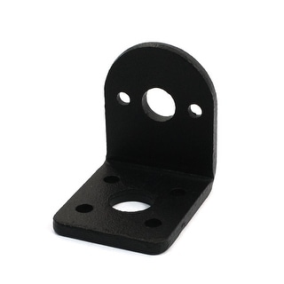 Black Metal L Shape Mounting Bracket Holder for 25mm Gear Motor - 1.3 ...