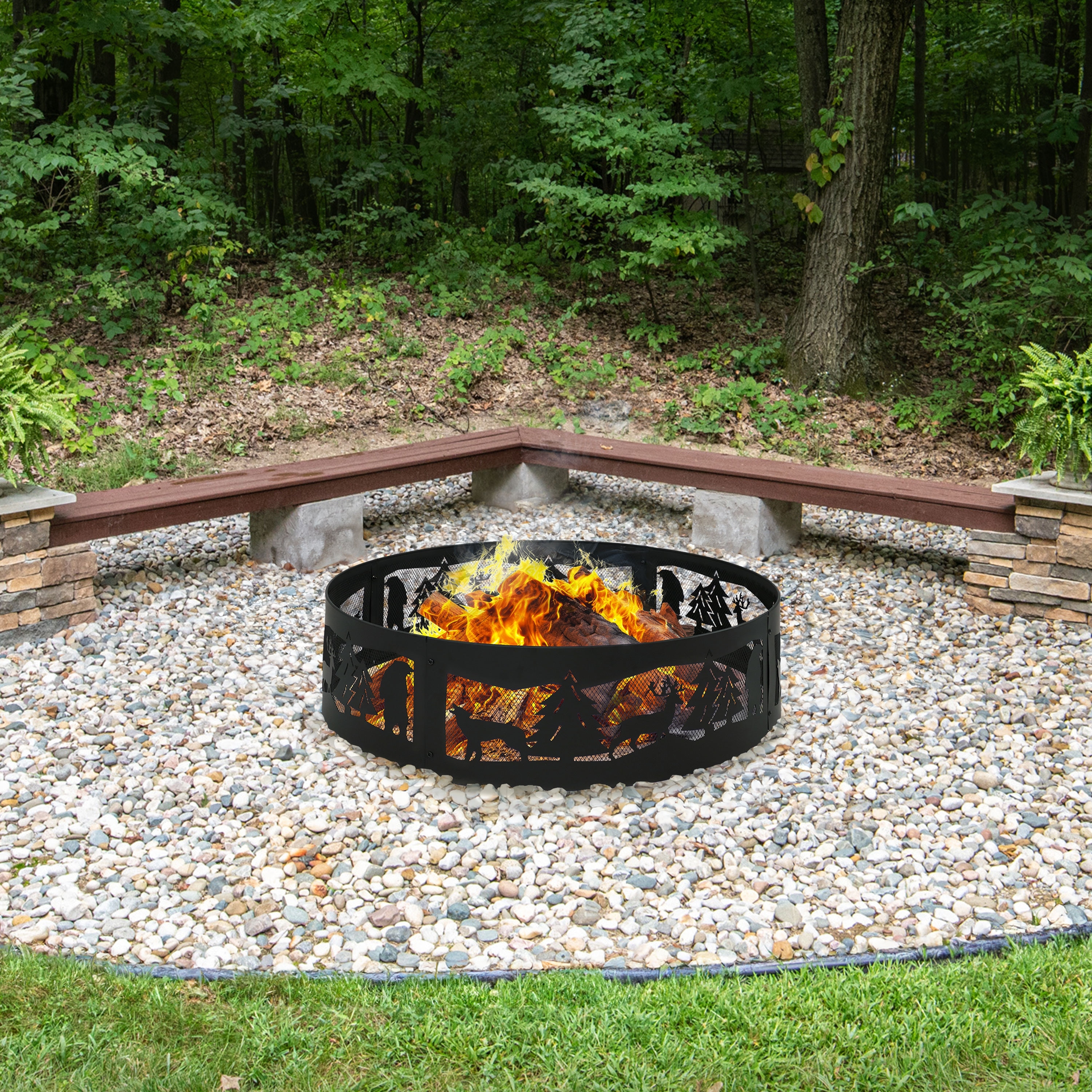 building a fire pit ring