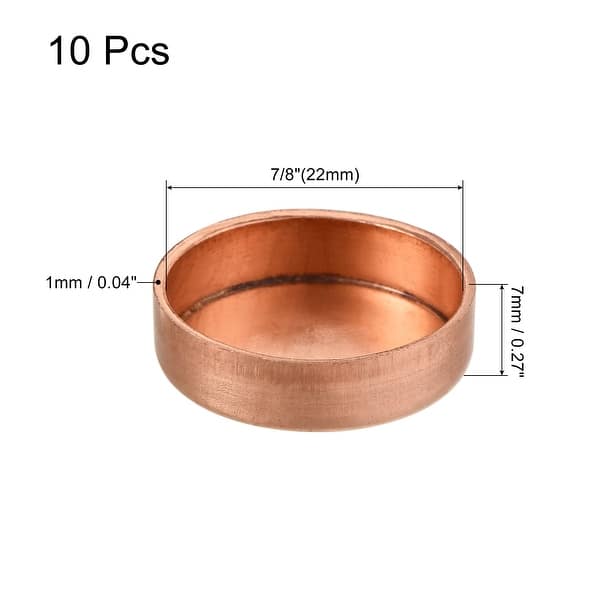 Copper End Cap Pipe Fitting Sweat Plug Connection for Water Pipe - Bed ...
