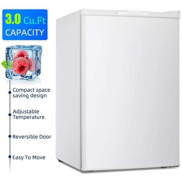 3.0 Cu.ft Compact Upright Freezer with Reversible Single Door - On Sale ...