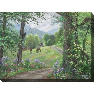 The Ridge Outdoor Canvas Art - Bed Bath & Beyond - 42472013