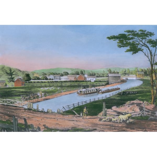 The Erie Canal Took Eight Years To Build And When Completed In 1825 It ...