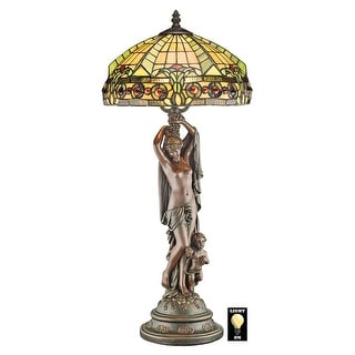 Design Toscano Lucina, Goddess of Light Stained Glass Lamp - Bed Bath ...