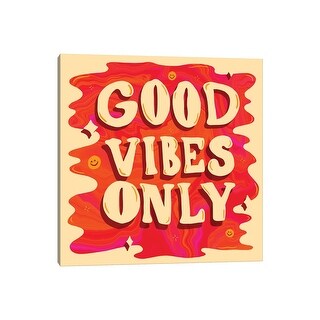 iCanvas "Good Vibes Only" by Doodle By Meg Canvas Print - Bed Bath ...