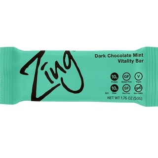 Zing Bars Nutrition Bar - Dark Chocolate Sunflower Mint - Nut Free - 1. ...