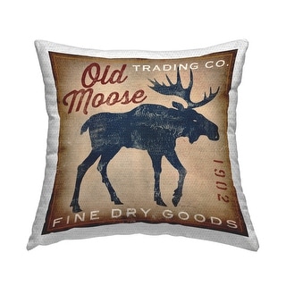 Stupell Vintage Dry Goods Rustic Moose Silhouette Wildlife Printed ...