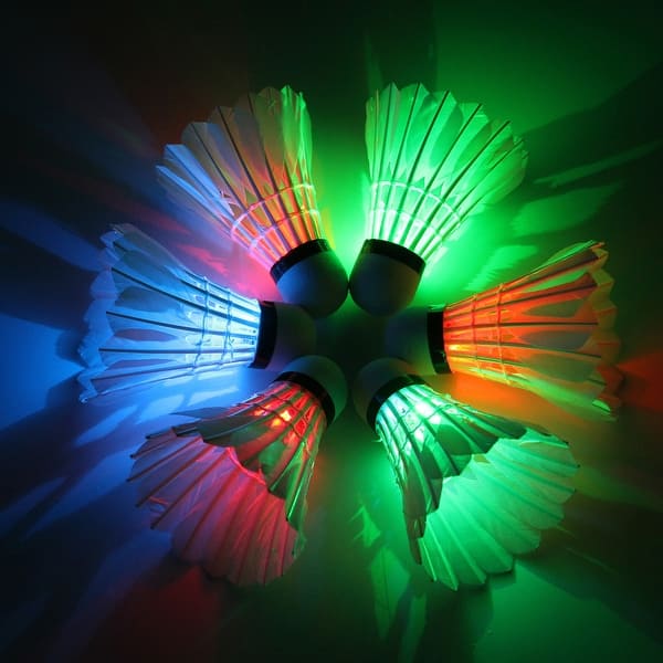 Odoland 6pcs LED Badminton Birdies Colorful Badminton Shuttlecock Light ...