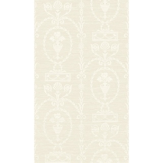 Seabrook Designs Cari Cameo Stripe Non-Woven Unpasted Wallpaper - Bed ...