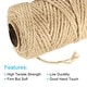 Jute Twine 4mm, 164 Feet Long Brown Twine Rope for DIY Subjects - Bed ...