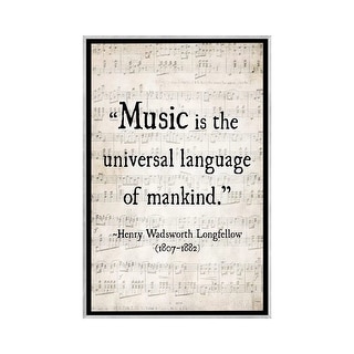 iCanvas "Music Is The Universal Language" by Debbra Obertanec Framed ...