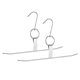 16" Stainless Steel Smoker Hangers, Three-Prong Meats Hooks, 2Pcs ...