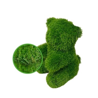 Artificial Turf Animal Topiary Green Sitting Bear - Unique Yard Decor ...