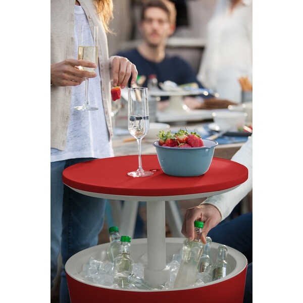 Keter Cool Bar Patio Table and Cooler in Teal