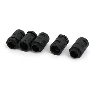 5 Pcs M18x1.5 PA Ripple Pipe Connector Joint Black for AD15.8 ...