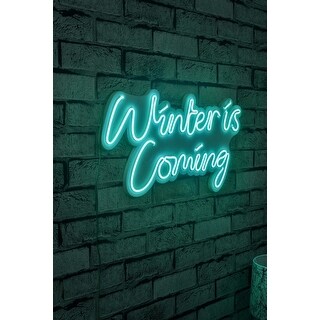20.5" Novelty Winter is Coming Led Neon Sign Wall Décor - 0.8" x 20.5 ...
