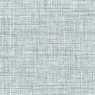 Benson Light Blue Faux Fabric Wallpaper - Bed Bath & Beyond - 39523091