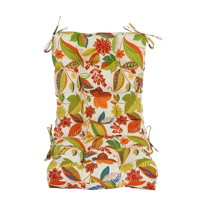 Multi-section Tufted Outdoor Seat/Back Chair Cushion (Multiple Sizes ...