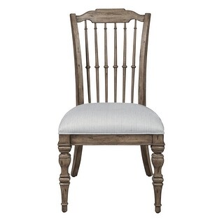 Garrison Cove Wood Spindle-Back Upholstered Seat Side Chair 2/ctn - 19. ...