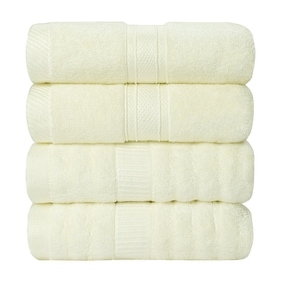 4Pcs Bath Towels Soft Absorbent 27"x54" - 70 x 140cm/27 x 54 inch - Bed ...