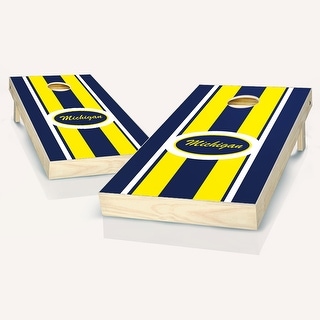 Michigan Stripe Outdoor Cornhole Board Game Set - Bed Bath & Beyond ...