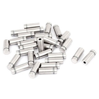 Unique Bargains 12mmx30mm Stainless Steel Decorative Advertising Screw ...