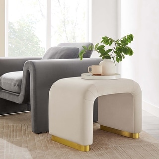 Koda Performance Velvet Waterfall Stool - Bed Bath & Beyond - 39745866