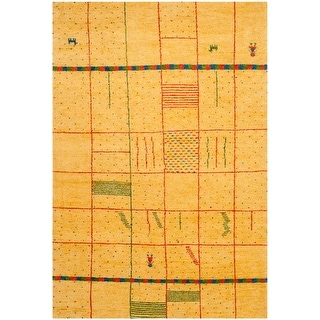 SAFAVIEH Hand-knotted Gabbeh Contina Traditional Wool Rug - Bed Bath ...