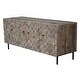 Norwalk 4-Door Buffet with Reclaimed Elm Wood and Leather Pulls - Bed ...
