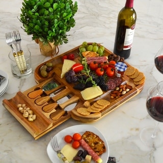 NCAA Purdue Boilermakers Premium Acacia Charcuterie Board Set with ...