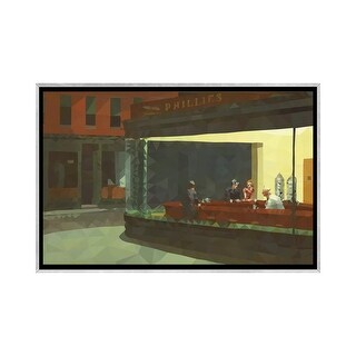 iCanvas "Nighthawks Derezzed" by 5by5collective Framed - Bed Bath ...