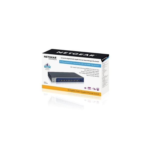 NETGEAR 12-port 10-Gigabit - Multi-Gigabit Ethernet Smart Managed Plus ...