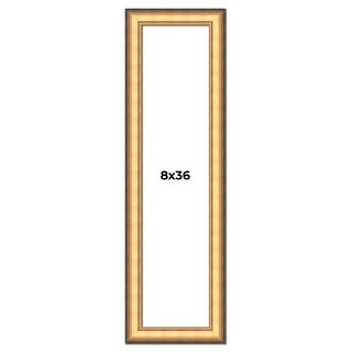8x36 Frame Gold Plein Aire Solid Wood Picture Frame Width 2 Inches ...