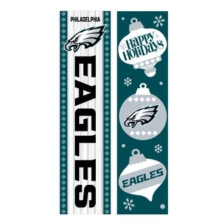47" Double Sided Seasonal Porch Leaner, Philadelphia Eagles - 47" x 11. ...