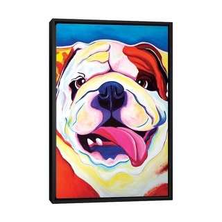 iCanvas "Bully Grin" by DawgArt Framed Canvas Print - Bed Bath & Beyond ...