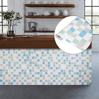 DCP Waterproof Self-Adhesive PVC Stick Wallpaper,1.48*16.4ft,Gray ...